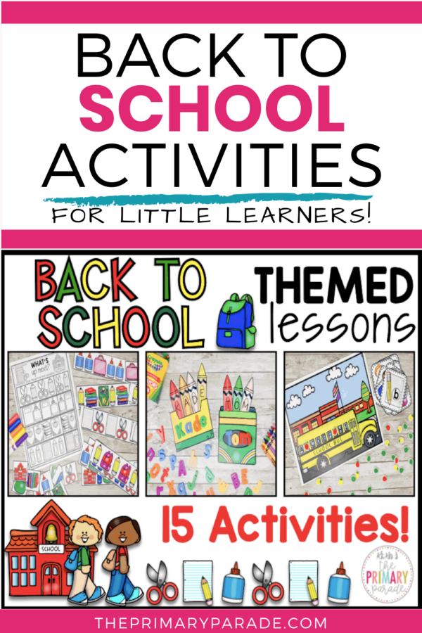 Back to School Activities - The Primary Parade
